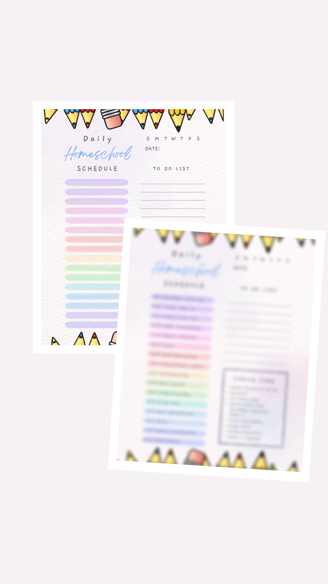 Homeschool Daily Schedule Printable - Amber Likes